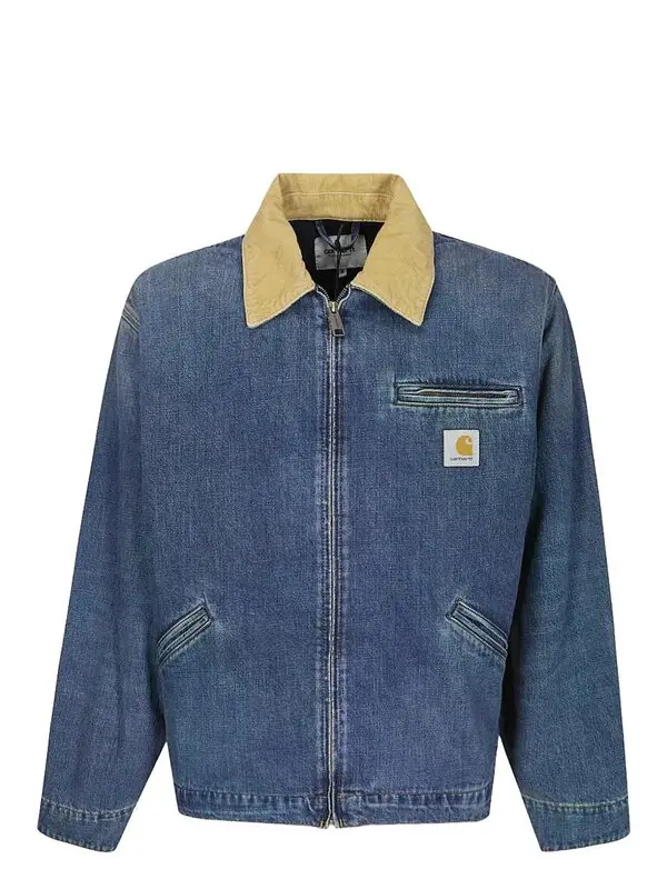 Carhartt Work In Progress Og Detroit Denim Jacket - Blue