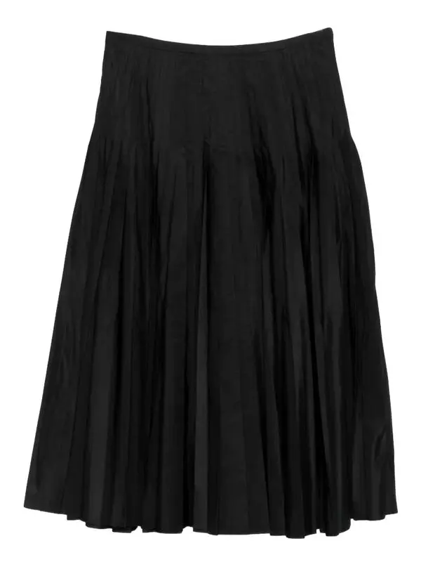 RÓHE Pleated Midi Skirt - Black