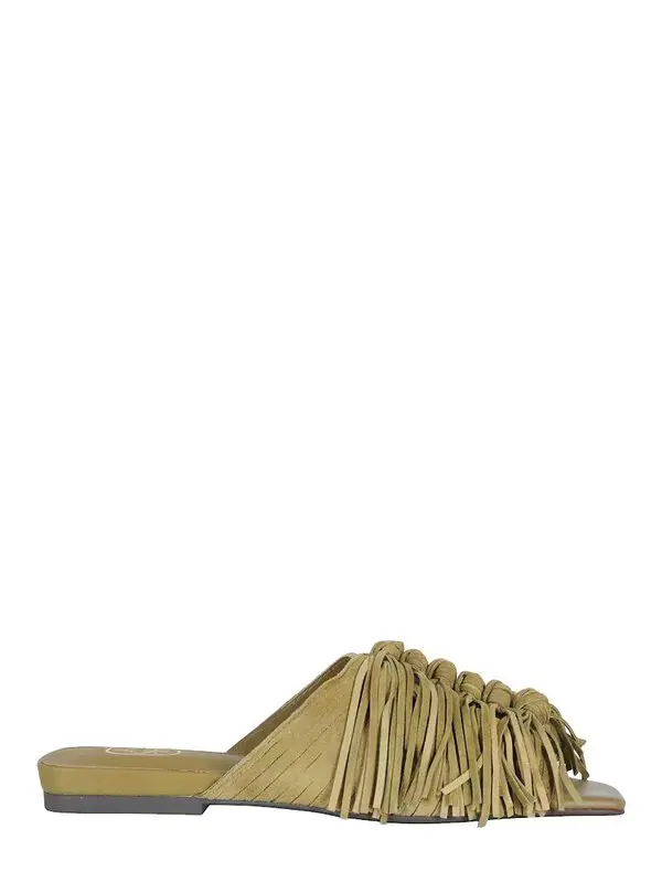 Ash Brigitte Knotted Fringe Sandals - Neutrals