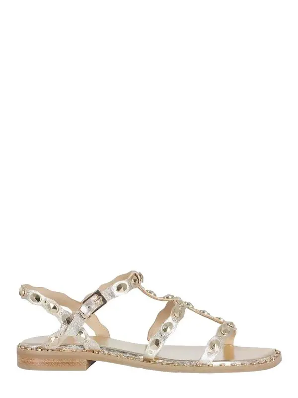 Ash Stud-embellished Metallic Sandals - Gold