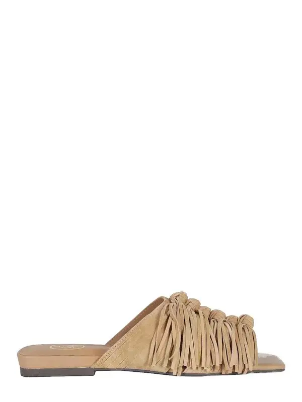 Ash Brigitte Fringe Braided Sandals - Neutrals