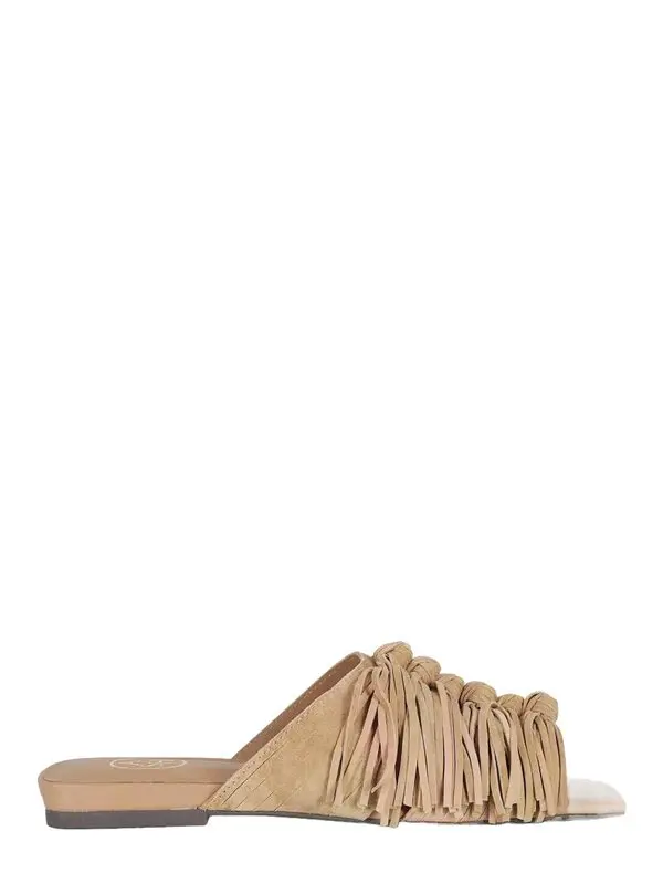 Ash Brigitte Fringe Braided Sandals - Neutrals