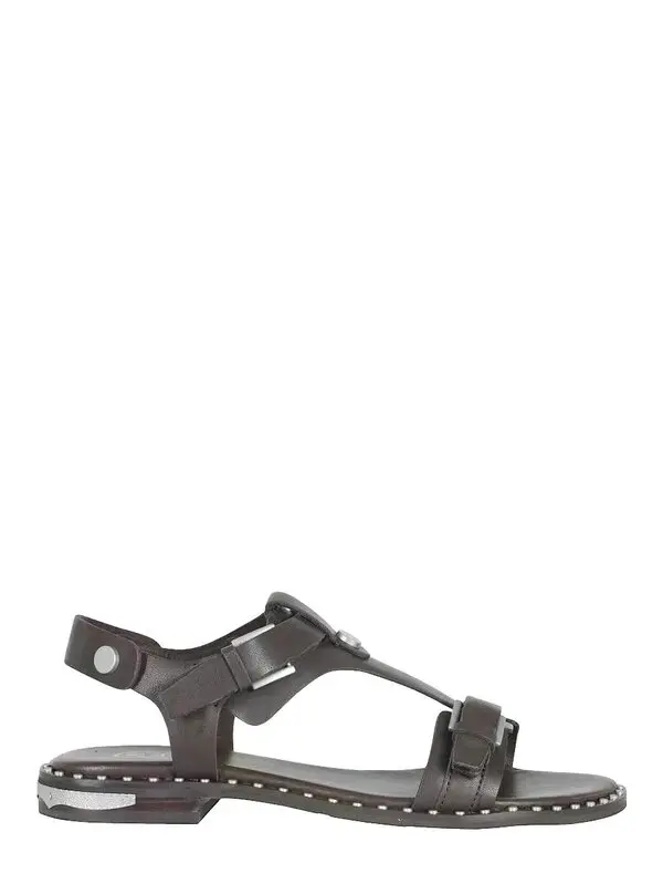 Ash Piper Stud-embellished Buckle-strap Sandals - Brown