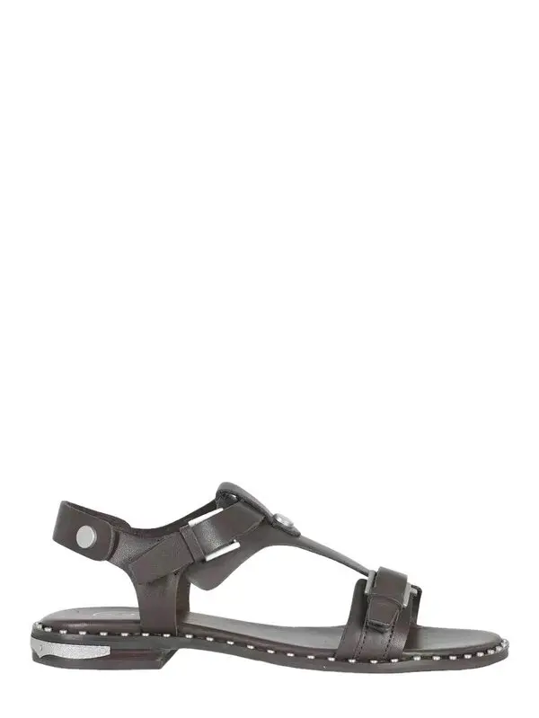 Ash Piper Stud-embellished Buckle-strap Sandals - Brown