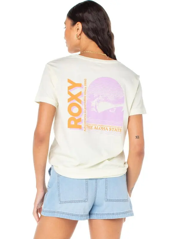 Roxy Aloha State Graphic Tee - Egret Aloha State