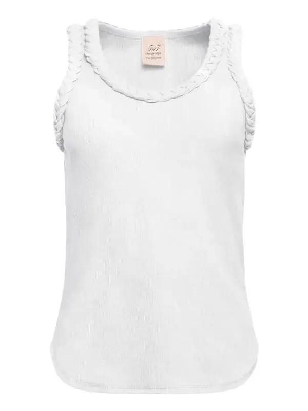 Cinq À Sept Braided Tank Top - White