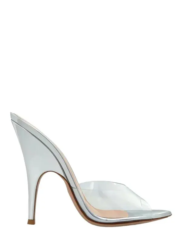 GIANVITO ROSSI Sofia Mule 95 Pumps - Silver