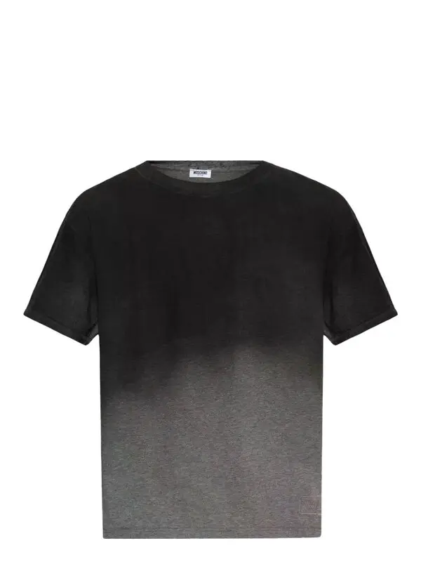 Moschino Ombre-effect T-shirt - Black