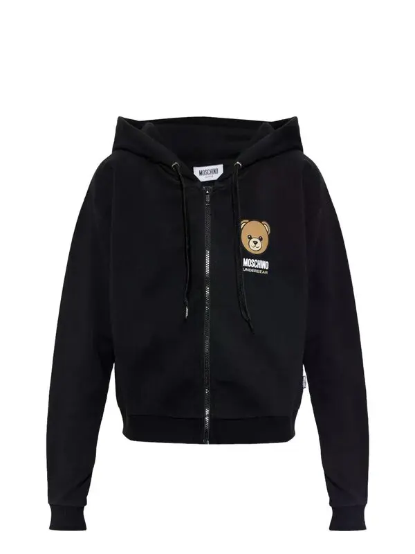 Moschino Teddy Bear Logo Hoodie - Black