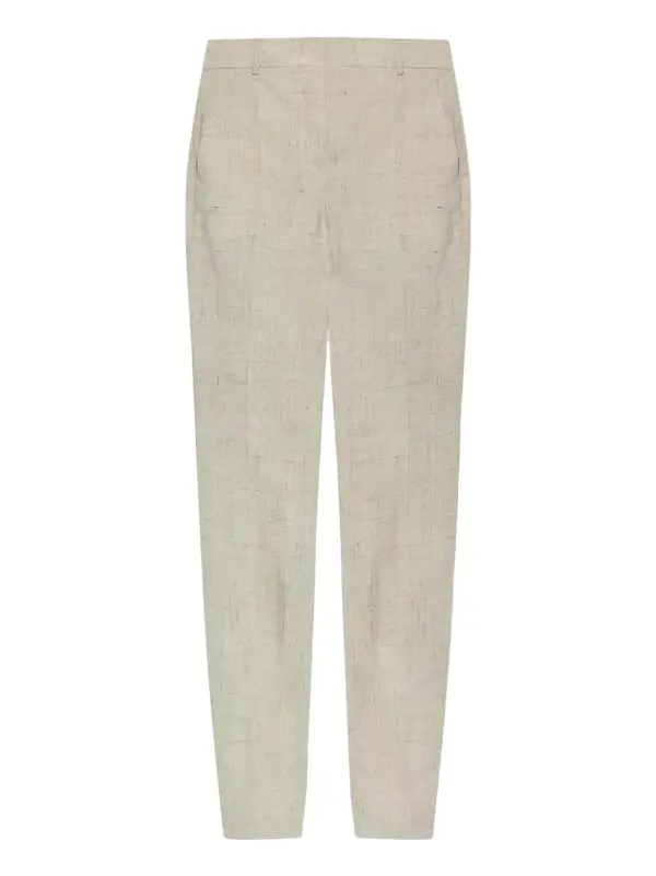 Moschino Slub-texture Tailored Trousers - Neutrals