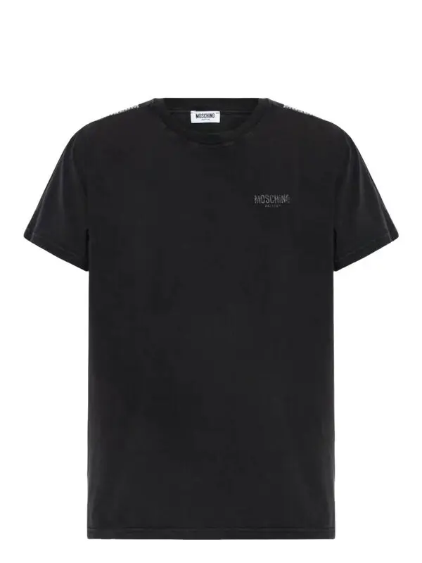 Moschino Logo-tape T-shirt - Black