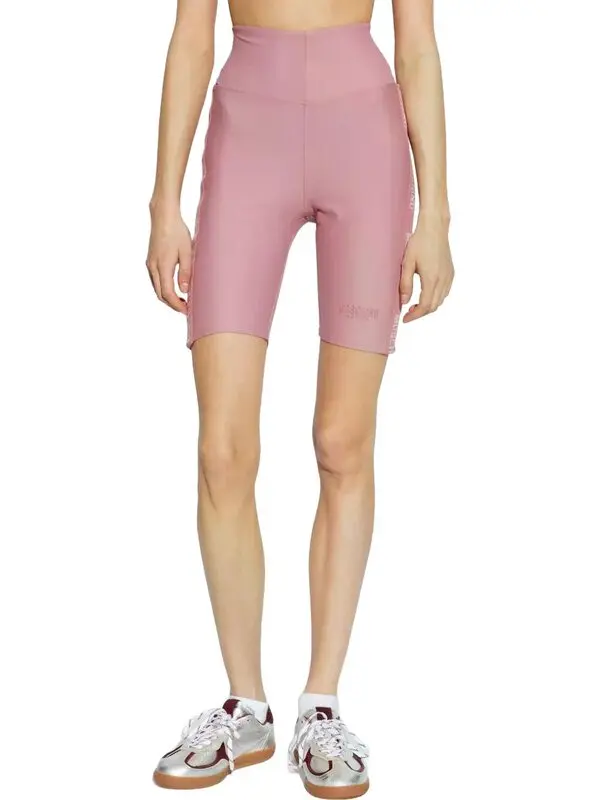 Moschino Logo-tape Cycling Shorts - Pink