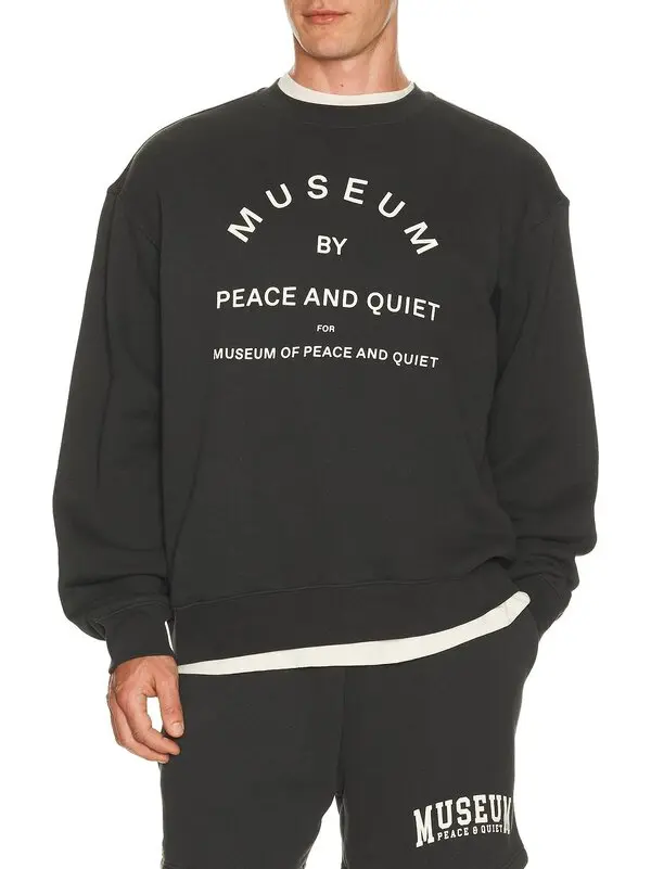 MUSEUM OF PEACE & QUIET Museum Pq Crewneck - Black