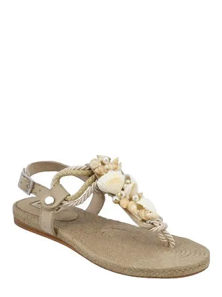 Mia Agoya Slingback Espadrille Sandal - Natural/seashell