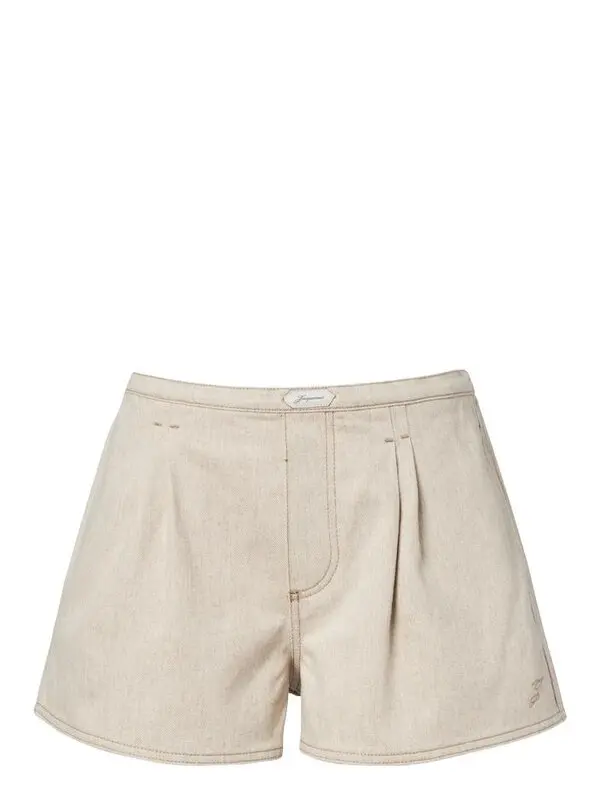 Jacquemus Amelo De-nîmes Denim Shorts - Beige