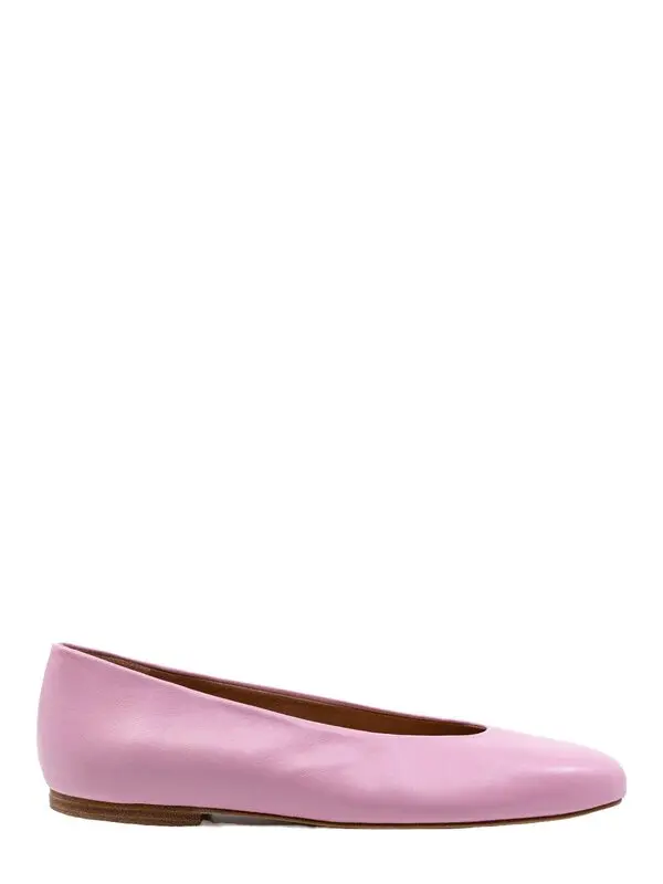 ANDREA GOMEZ Dalia Leather Ballerina Flat - Pink