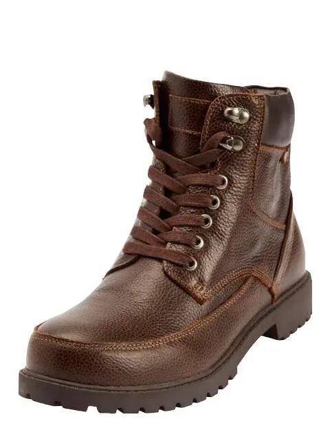 KINGSIZE Zip-up Work Boots - Dark Brown