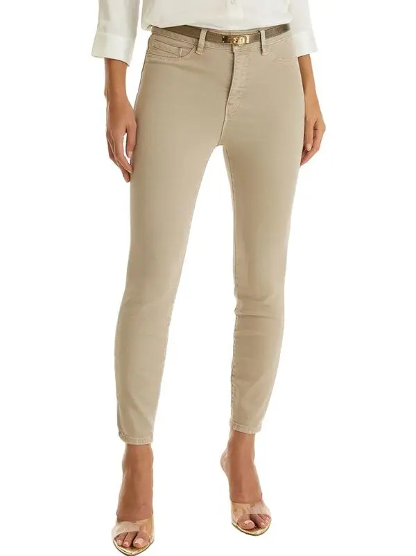 THE NOLI SHOP Nina Cropped Skinny Jean - Oatmeal