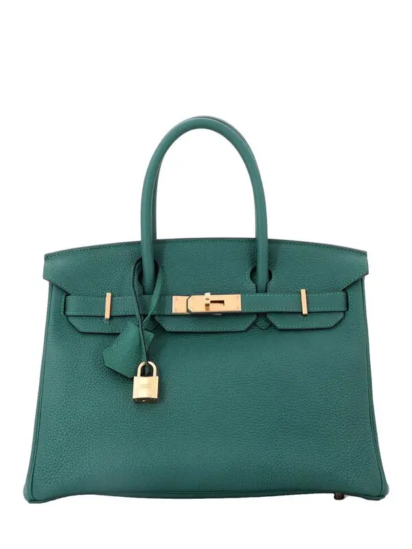 Hermès Birkin Handbag Green Togo With Gold Hardware - Malachite