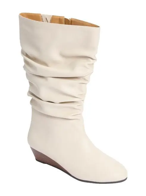 COMFORTVIEW The Dori Midi Calf Boots - Winter White