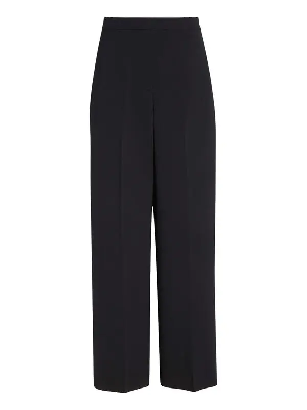St. John Maddie Stretch Wide-leg Pants - Black