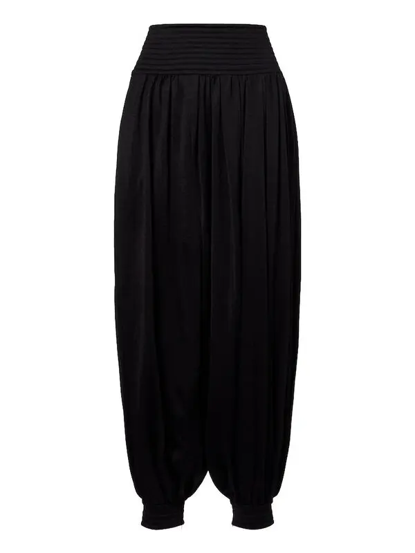 Alaïa Wool-blend Balloon Pants - Black