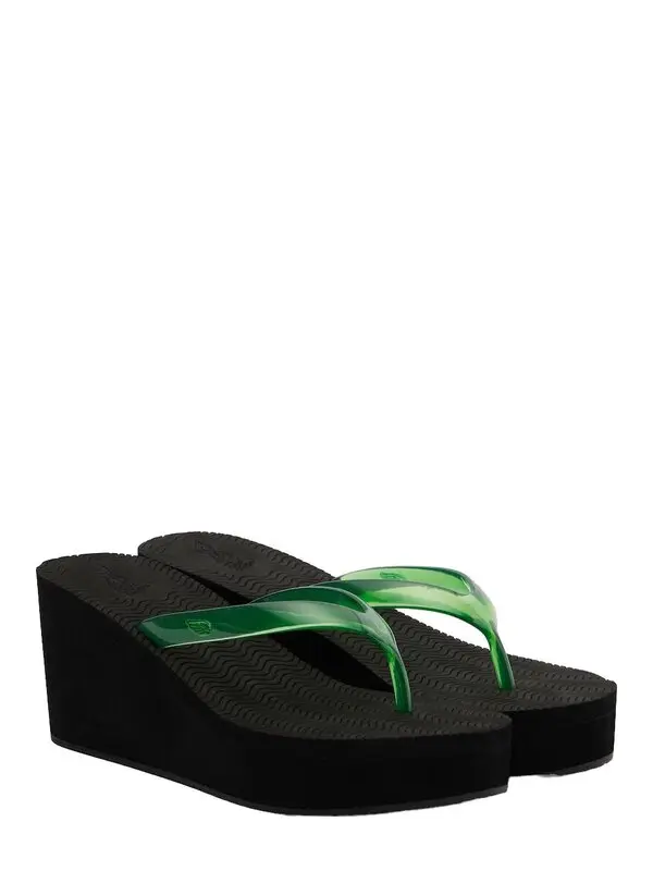 ANCIENT GREEK SANDALS Etheria Platform Thong Sandals - Black