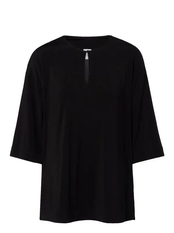 Max Mara Giglio Keyhole Oversized Top - Black