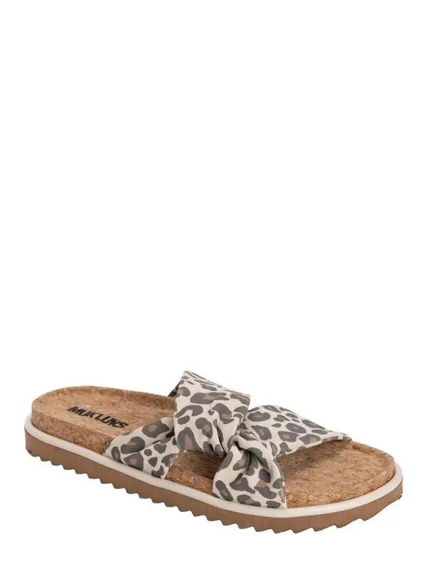 MUK LUKS Jazmine Sandal - Natural Leopard