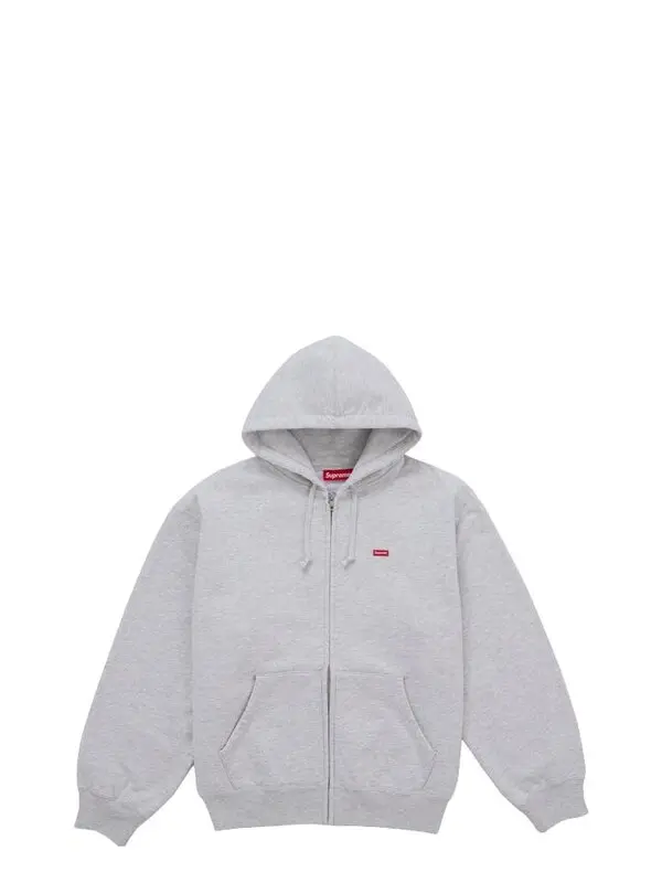 Supreme Small Box Zip Up Sweatshirt - Ash Grey
