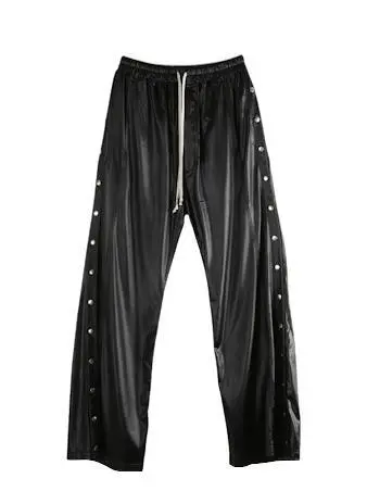 Rick Owens Pantaloni Wide Pusher Pants - Black