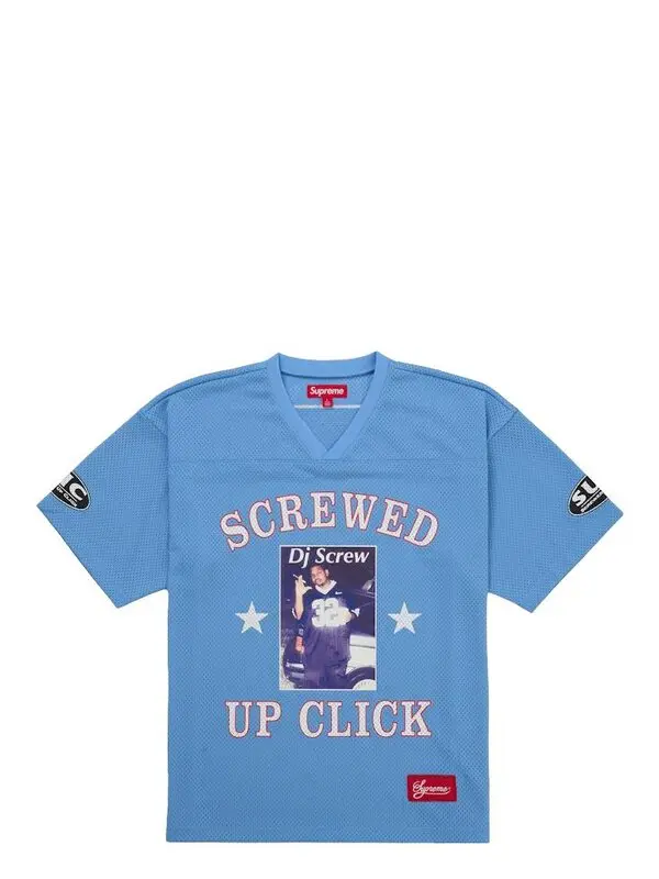 Supreme Dj Screw Football Jersey - Blue