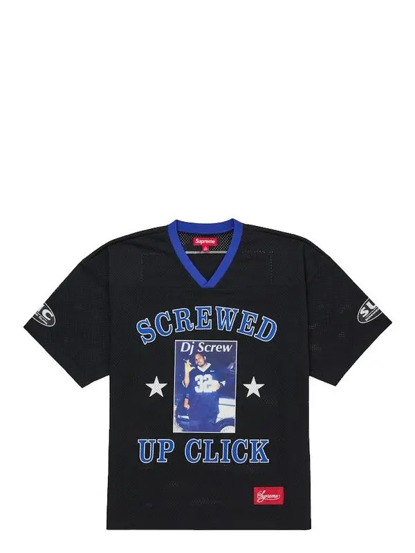 Supreme Dj Screw Football Jersey - Black