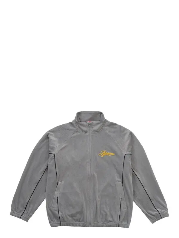 Supreme Velour Mesh Track Jacket - Silver