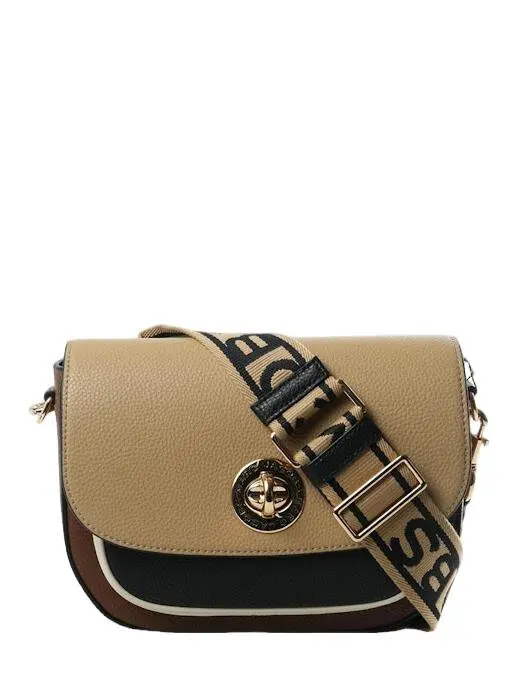 Marc Jacobs Cb Signet Turnlock Saddle Bag - Cognacul