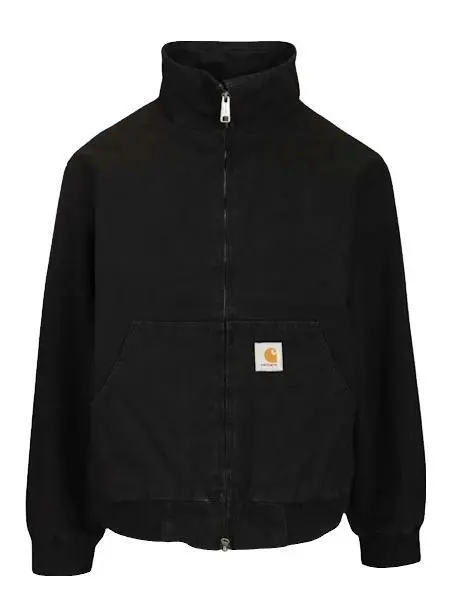 Carhartt Wip Ravon Jacket - Black (heavy Stone Wash)