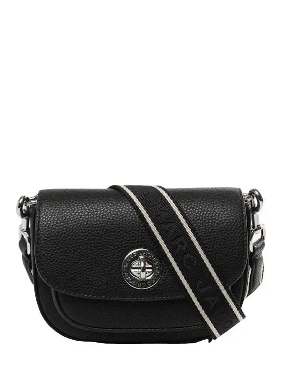 Marc Jacobs Signet Turnlock Small Saddle Bag - Black