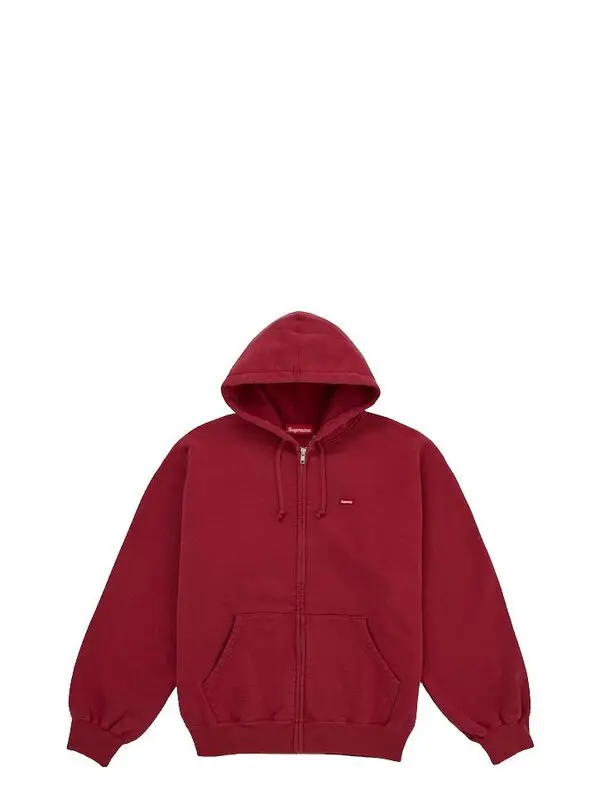 Supreme Small Box Zip Up Sweatshirt - Dark Red