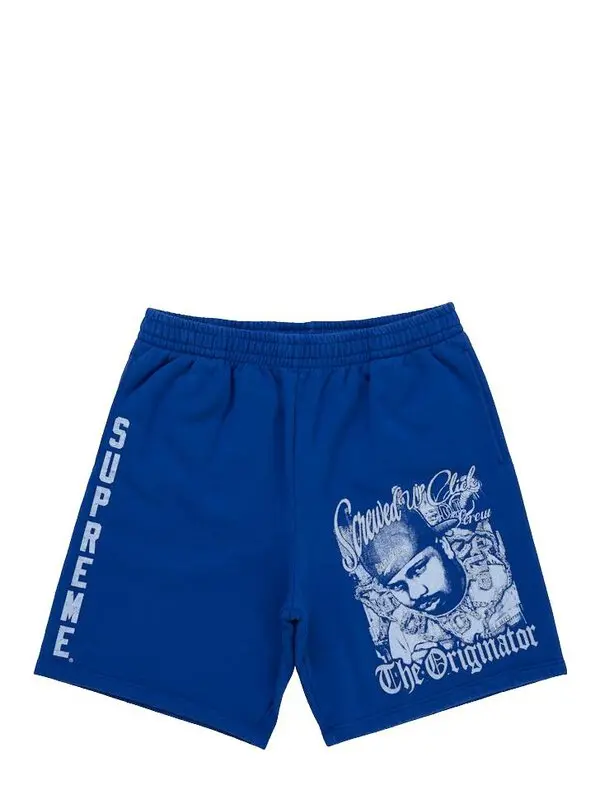 Supreme Dj Screw Sweatshorts - Blue