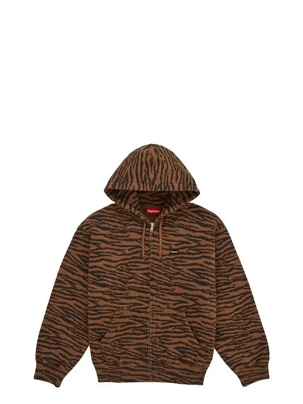 Supreme Small Box Zip Up Sweatshirt - Tiger