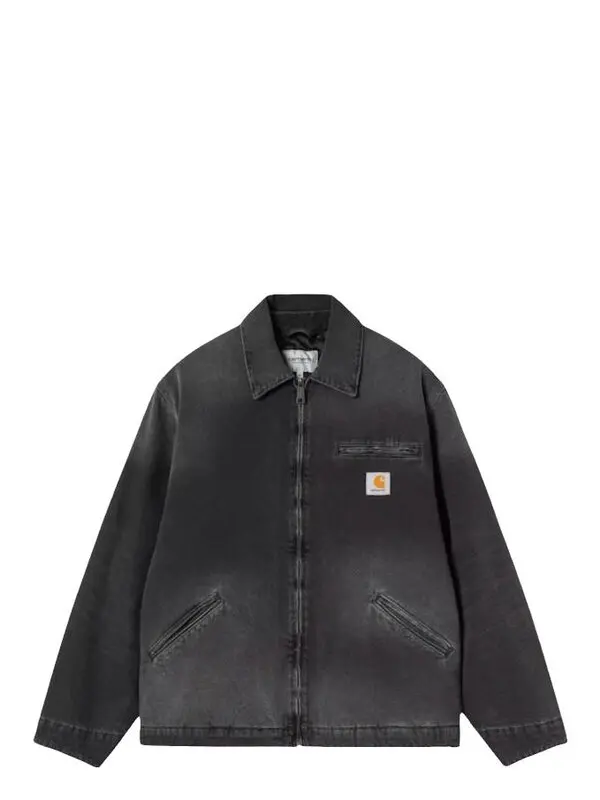 Carhartt Wip Og Detroit Jacket - Black (grind Wash)