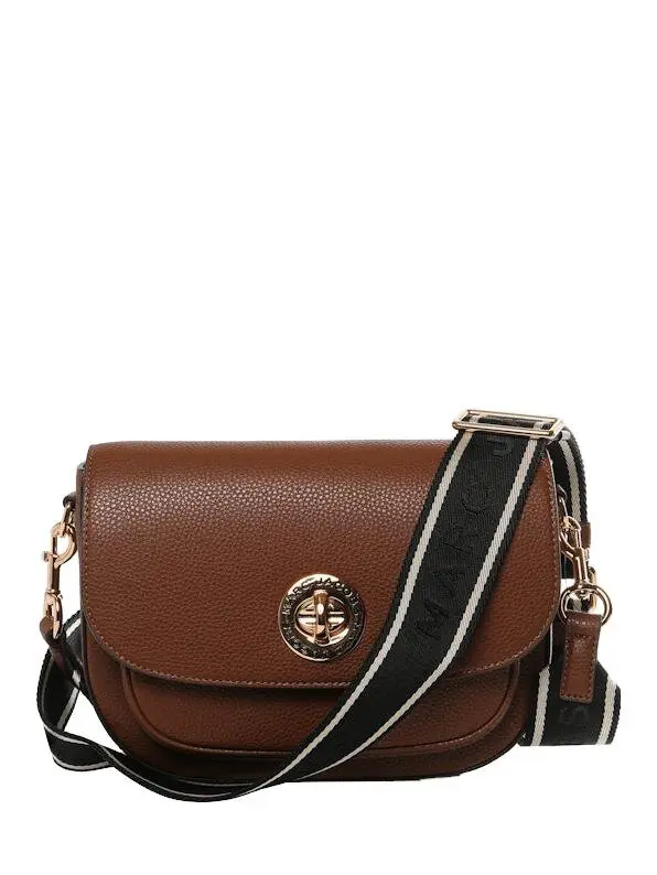 Marc Jacobs Signet Turnlock Saddle Bag - Cognac