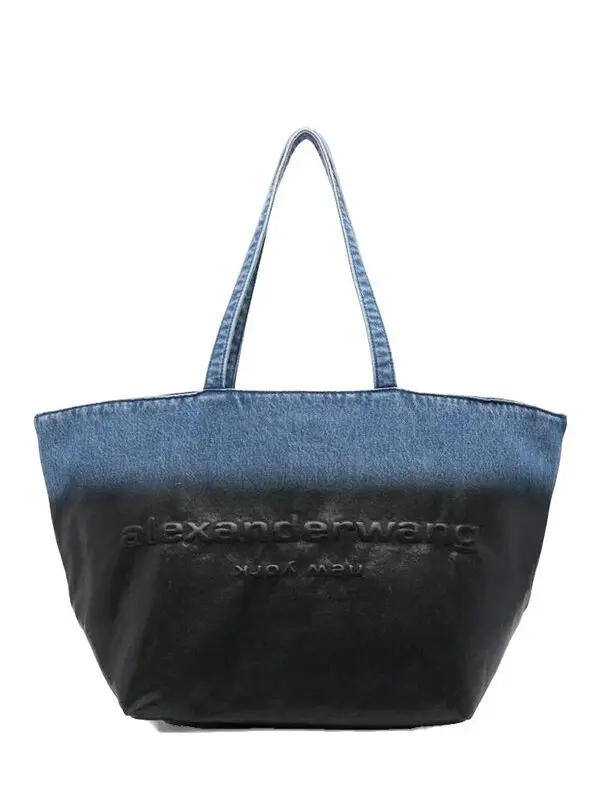 Alexander Wang Punch Tote - Vintage Marbled Blue Black