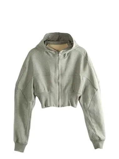 Rick Owens Felpa Collage Gimp Hoodie - Greyelange