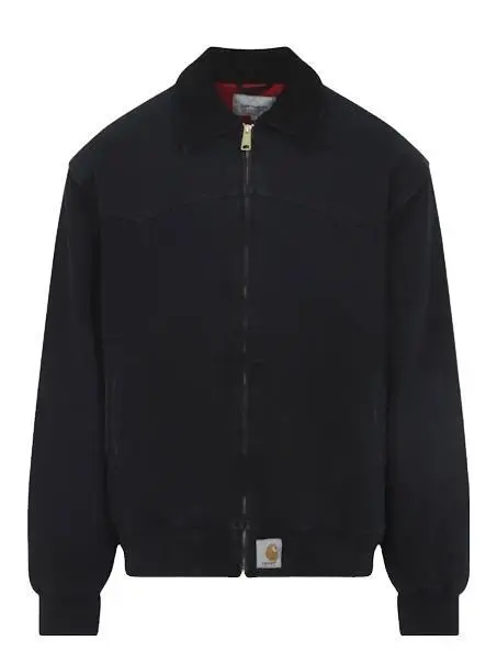 Carhartt Wip Og Santa Fe Jacket - Black (grind Wash)