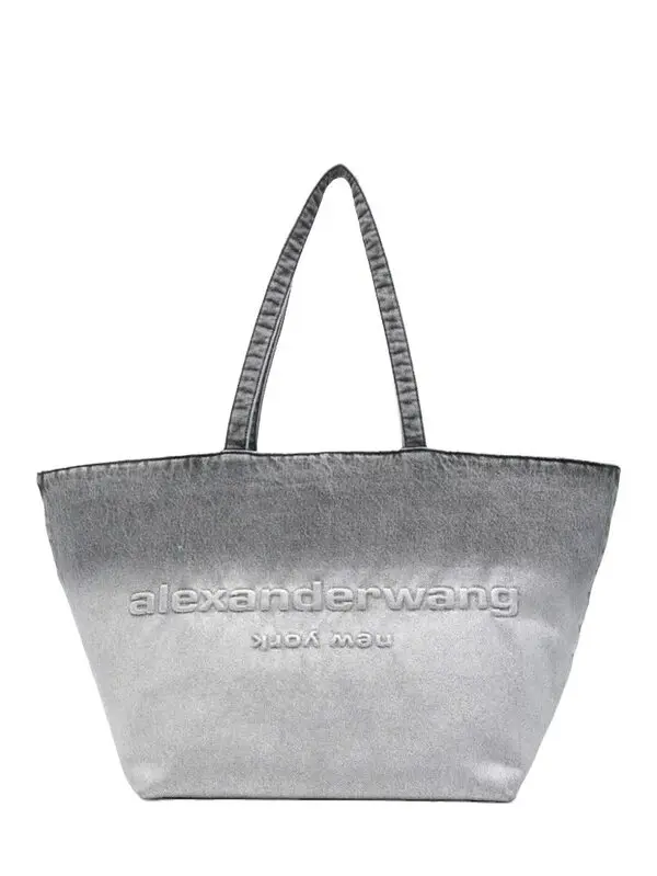 Alexander Wang Punch Tote - Light Grey Aged Silver