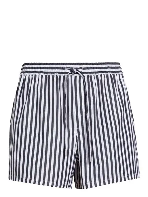 Dolce & Gabbana Stripe Cotton & Silk Poplin Shorts - S8057 Rigato