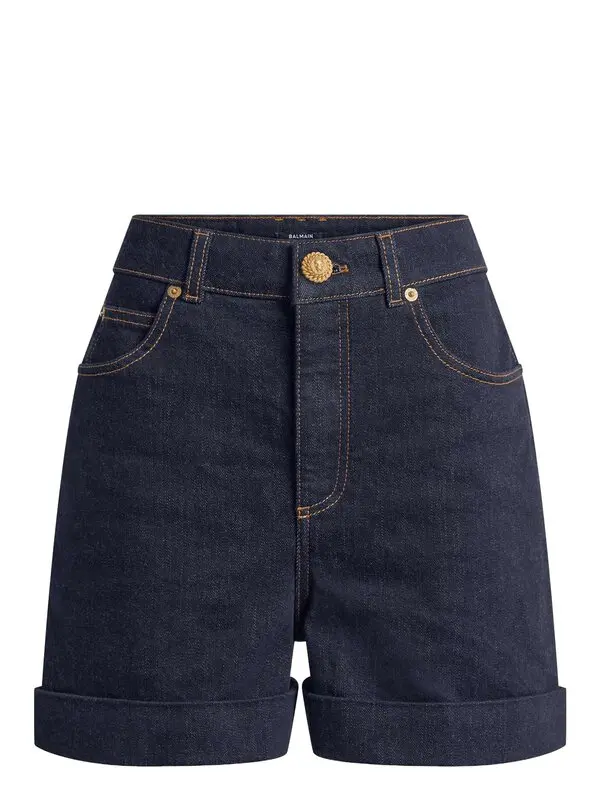 Balmain Denim Shorts - Blue