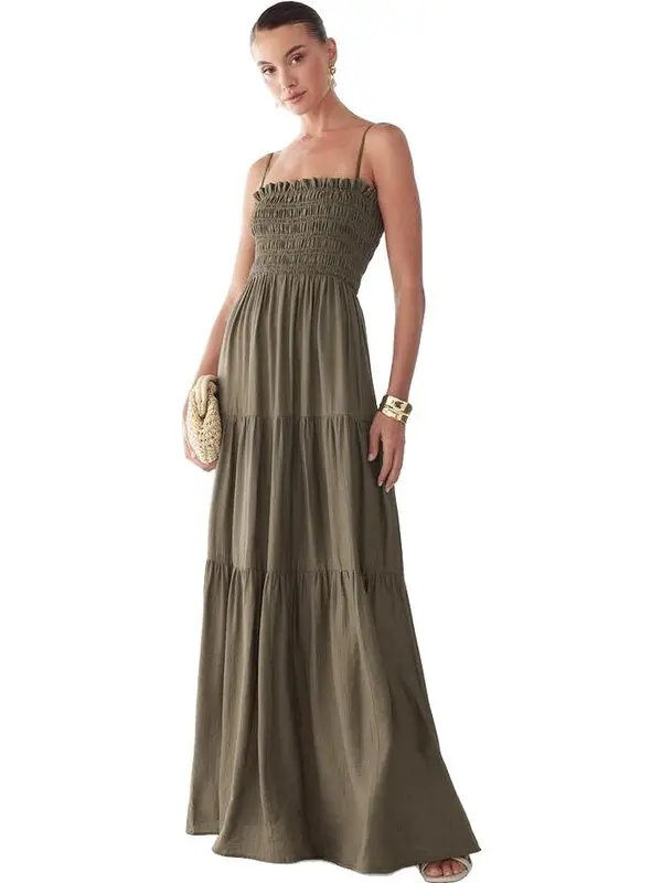 ST MRLO Lennie Maxi Dress - Olive