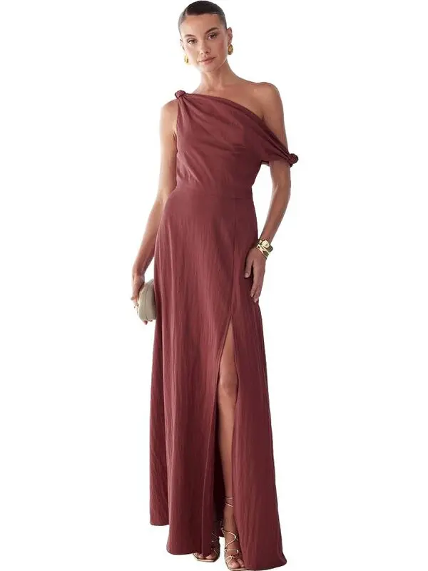 ST MRLO Elliot Maxi Dress - Burgundy